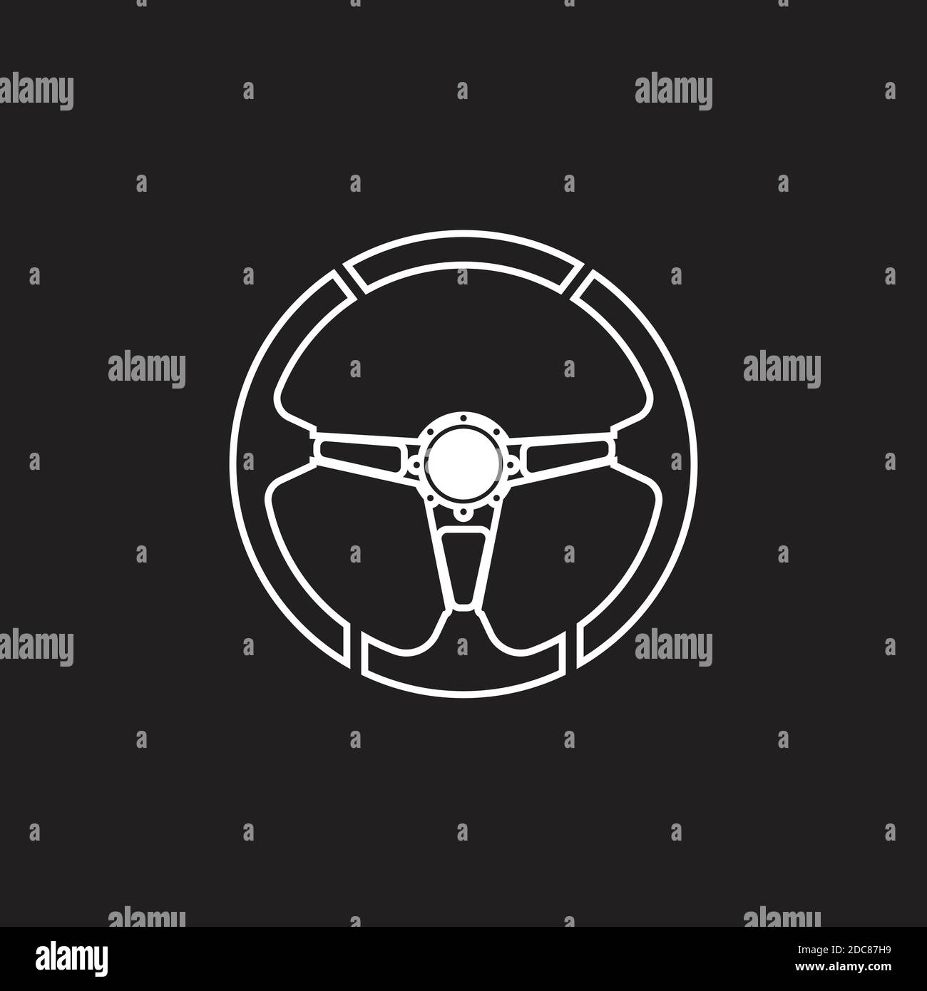 Steering Wheel vector image logo Stock Vector Image & Art - Alamy