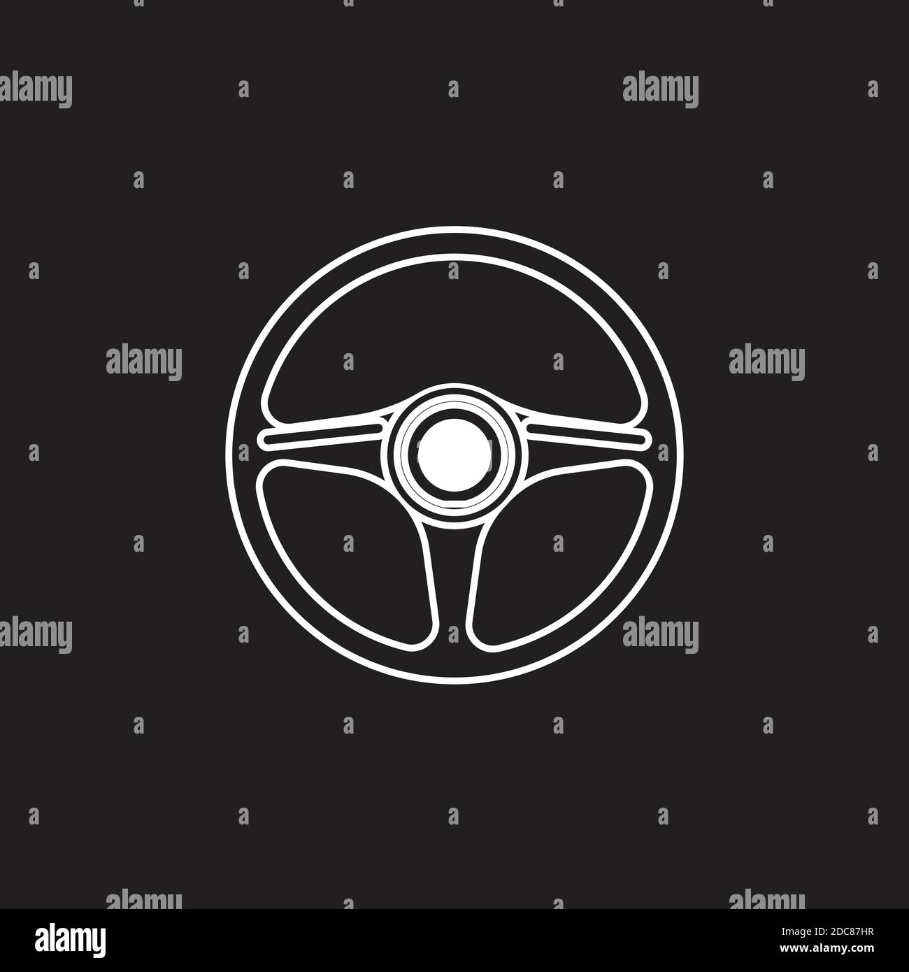 Steering Wheel vector image logo Stock Vector Image & Art - Alamy