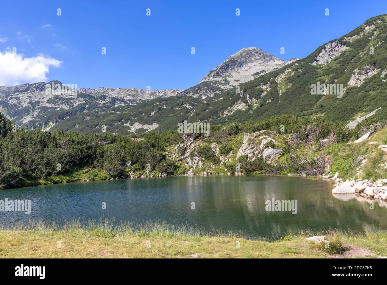 Landscape with Okoto (The Eye) Lake, Pirin Mountain, Bulgaria Stock ...