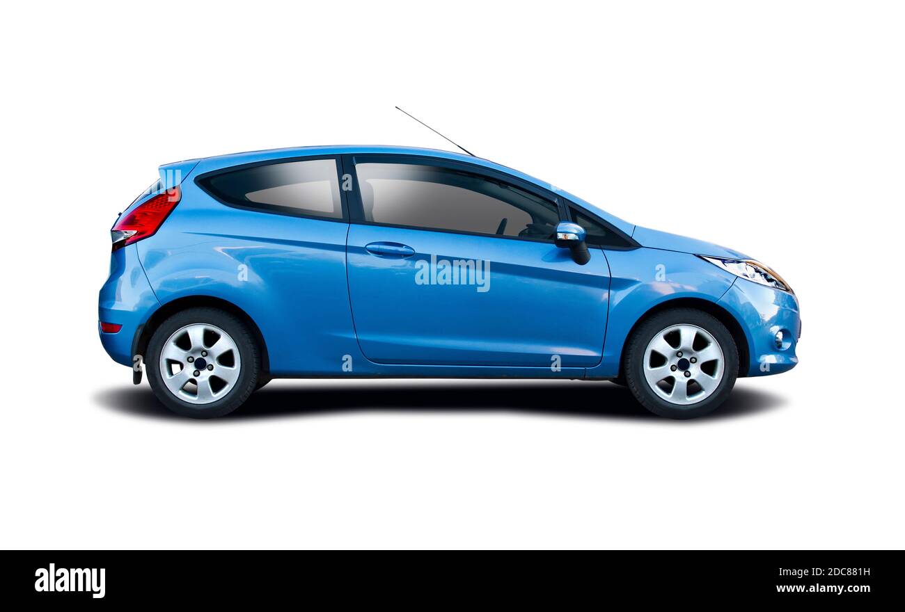 German sport hatchback car side view isolated on white background Stock ...