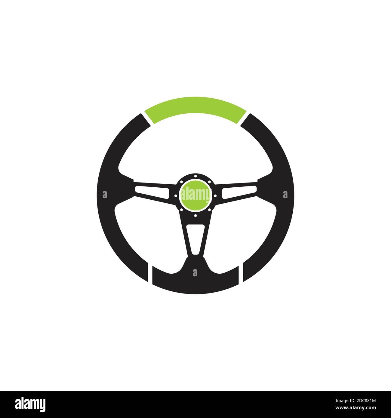Steering Wheel vector image logo Stock Vector Image & Art - Alamy