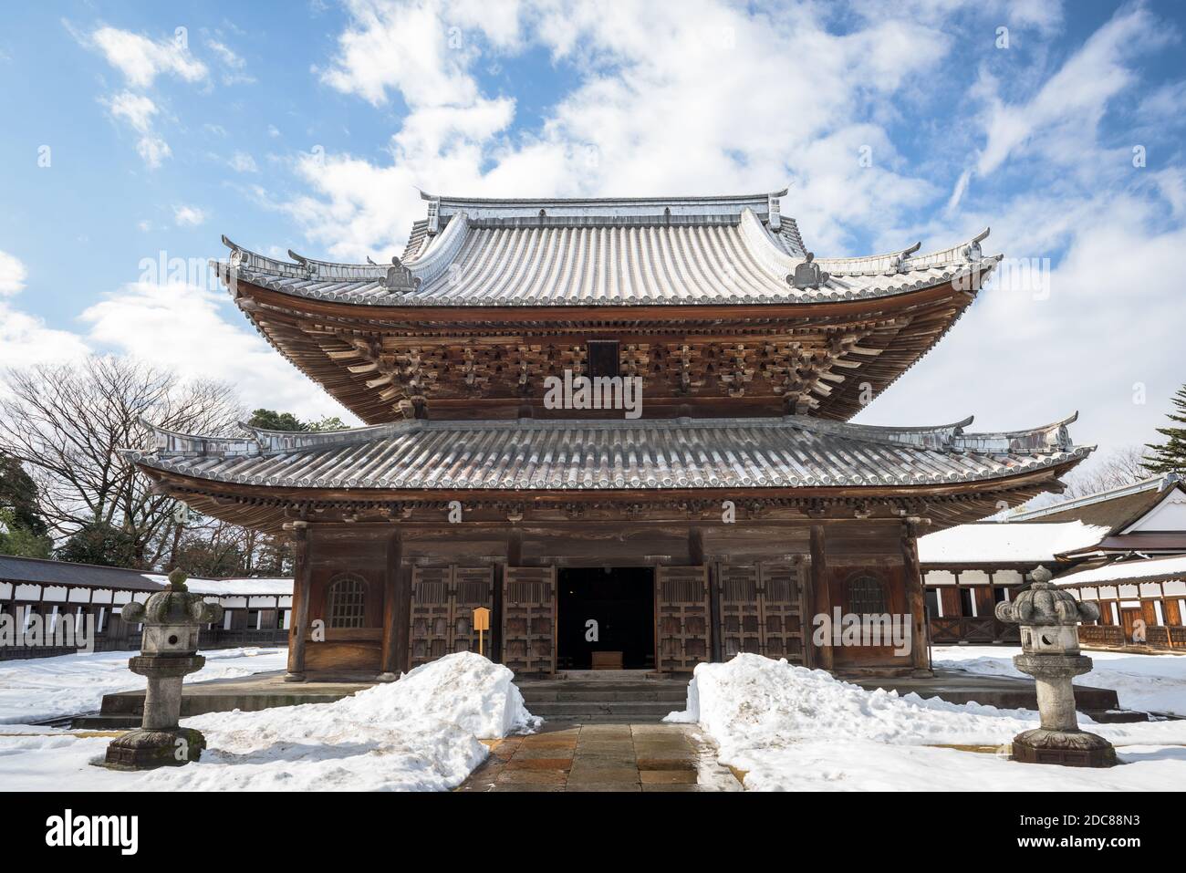 Takaoka, Japan at Zuiryuji Temple in winter season Stock Photo - Alamy