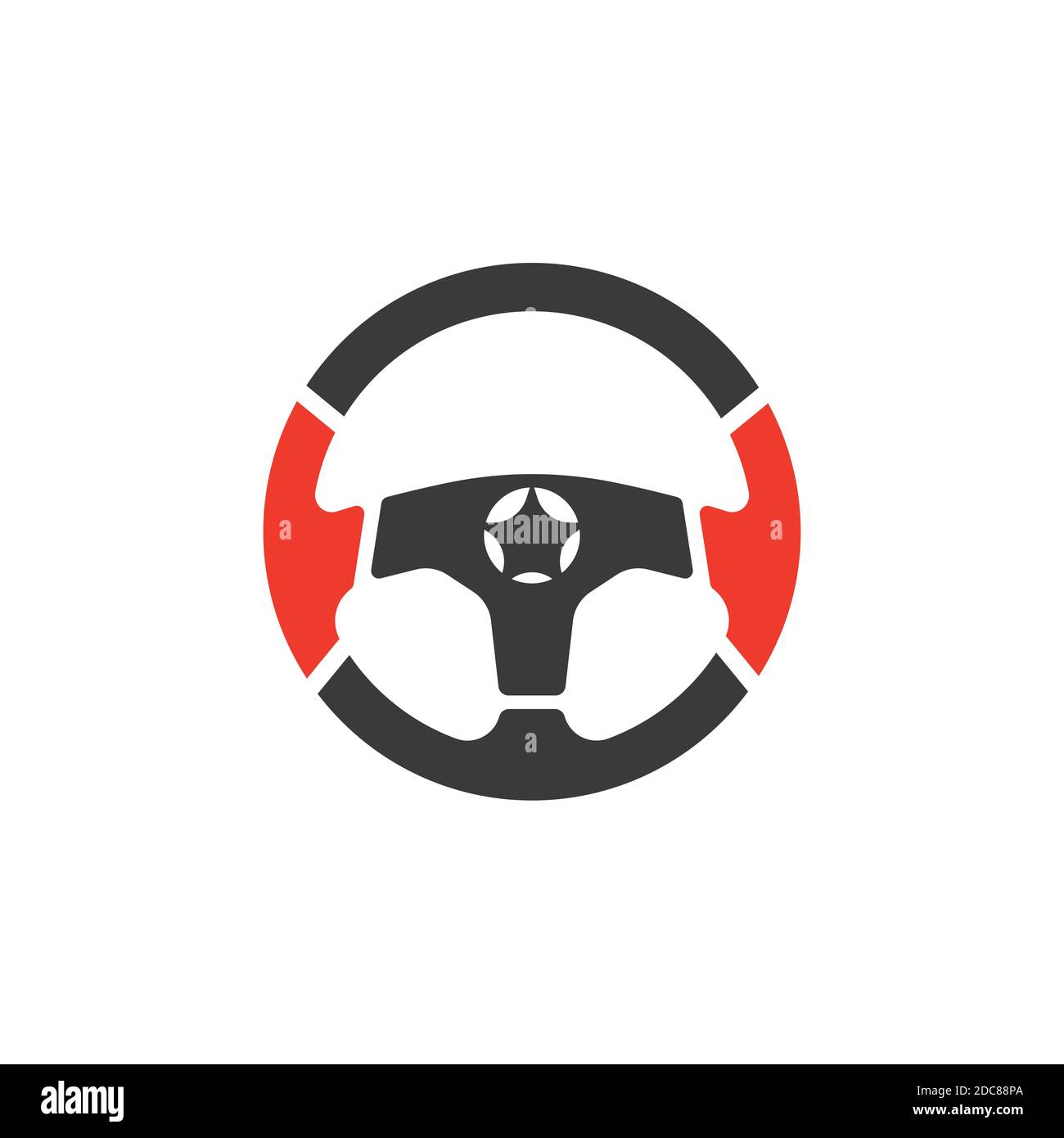 Steering Wheel vector image logo Stock Vector Image & Art - Alamy