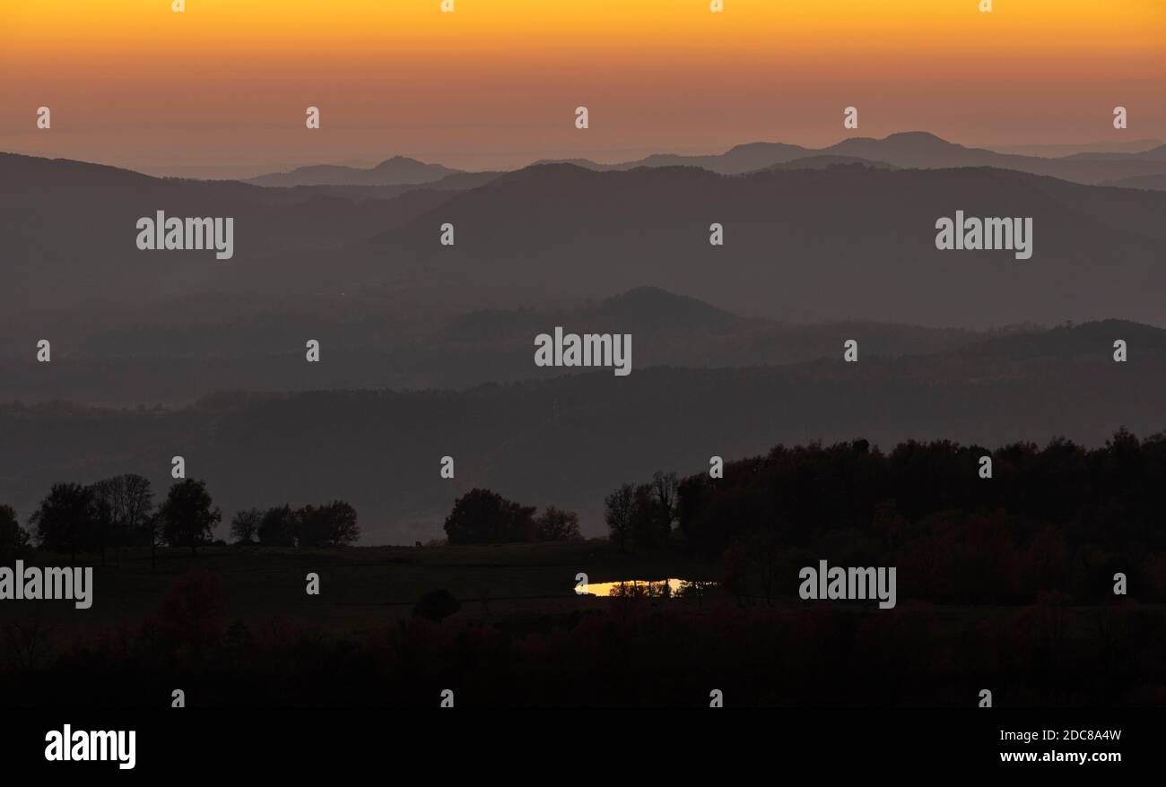 Top view sunset reflection in hi-res stock photography and images - Alamy