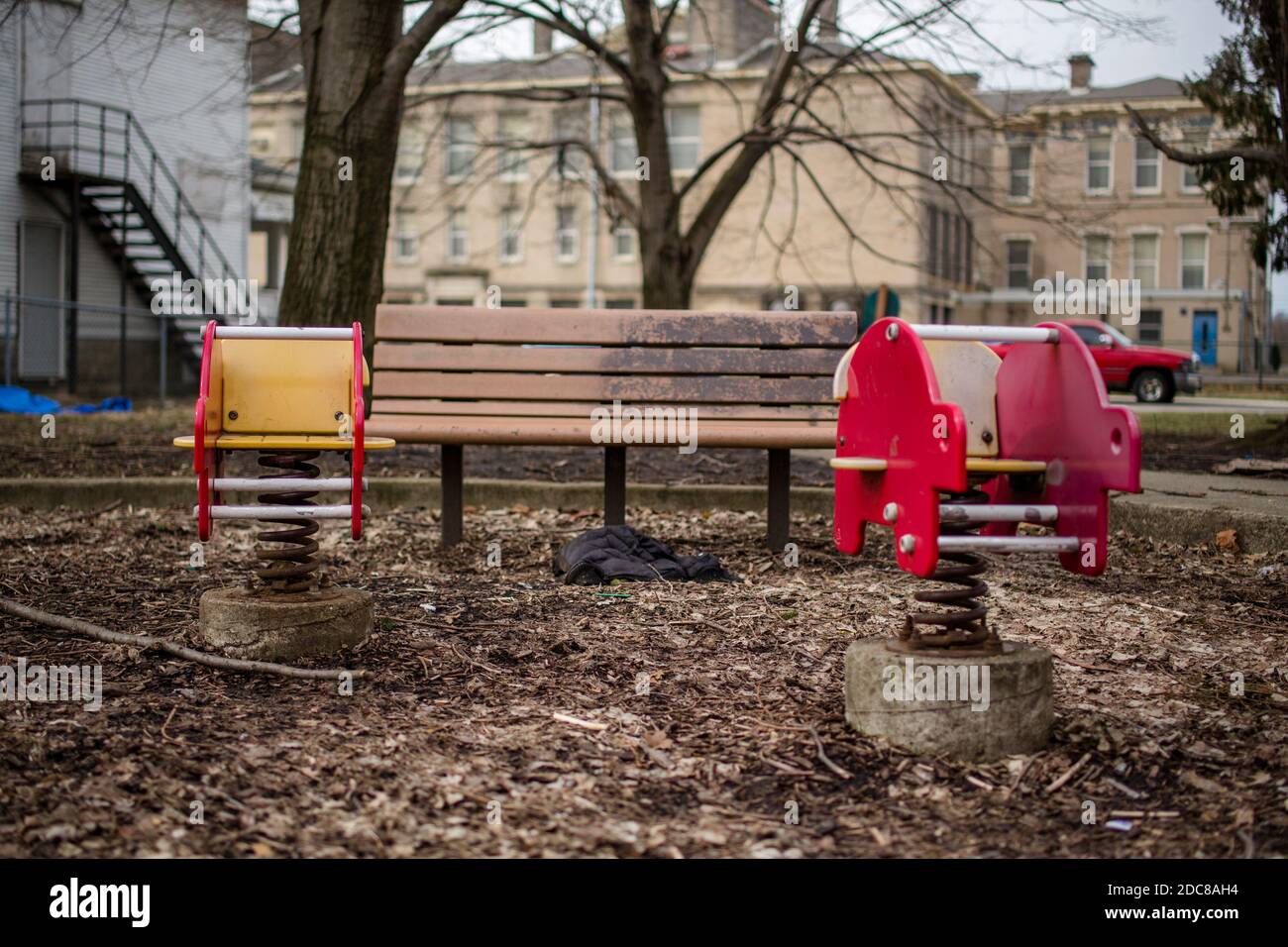 Neglected play area hi-res stock photography and images - Alamy