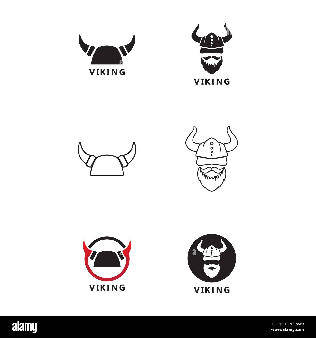viking head logo and symbol vector Stock Vector Image & Art - Alamy