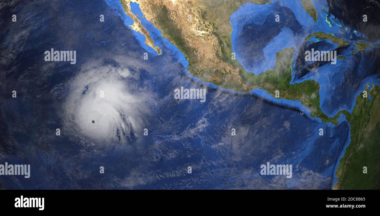 Tropical Storm Polo shown from Space. Extremely detailed and realistic ...