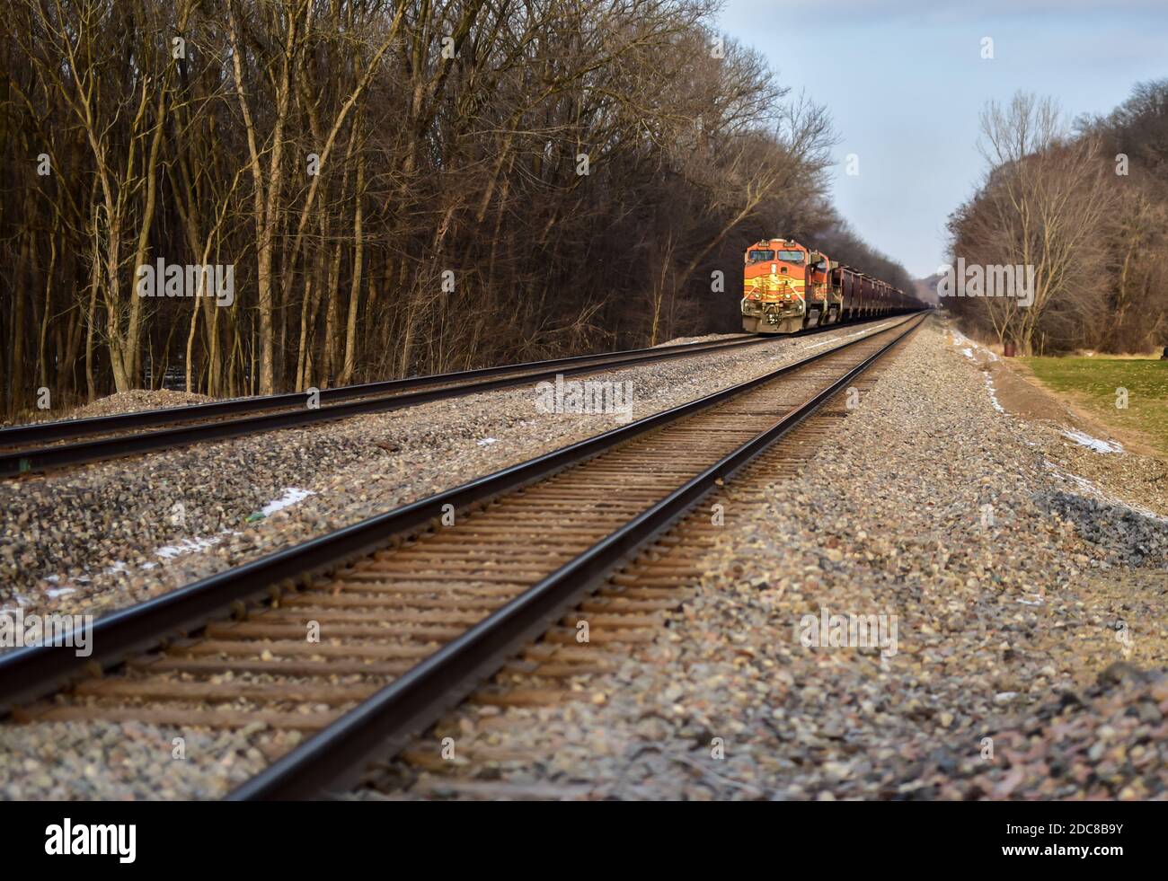 Winding train tracks hi-res stock photography and images - Alamy