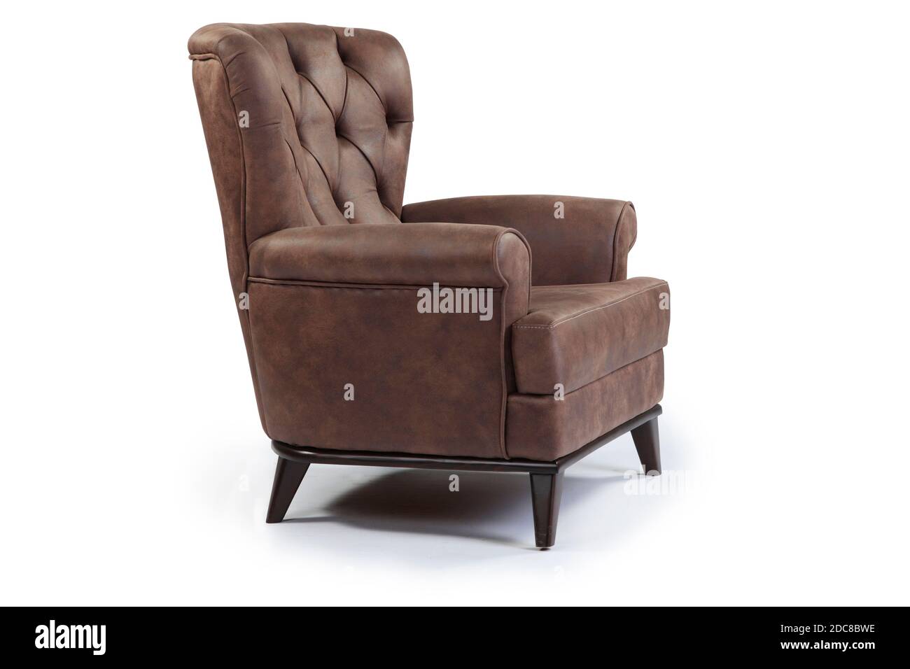 Single sofa modern comfort on white background . side view Stock Photo ...