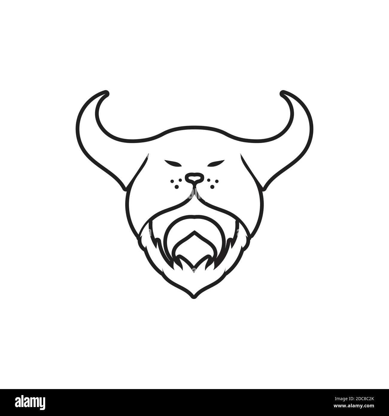 viking head logo and symbol vector Stock Vector Image & Art - Alamy