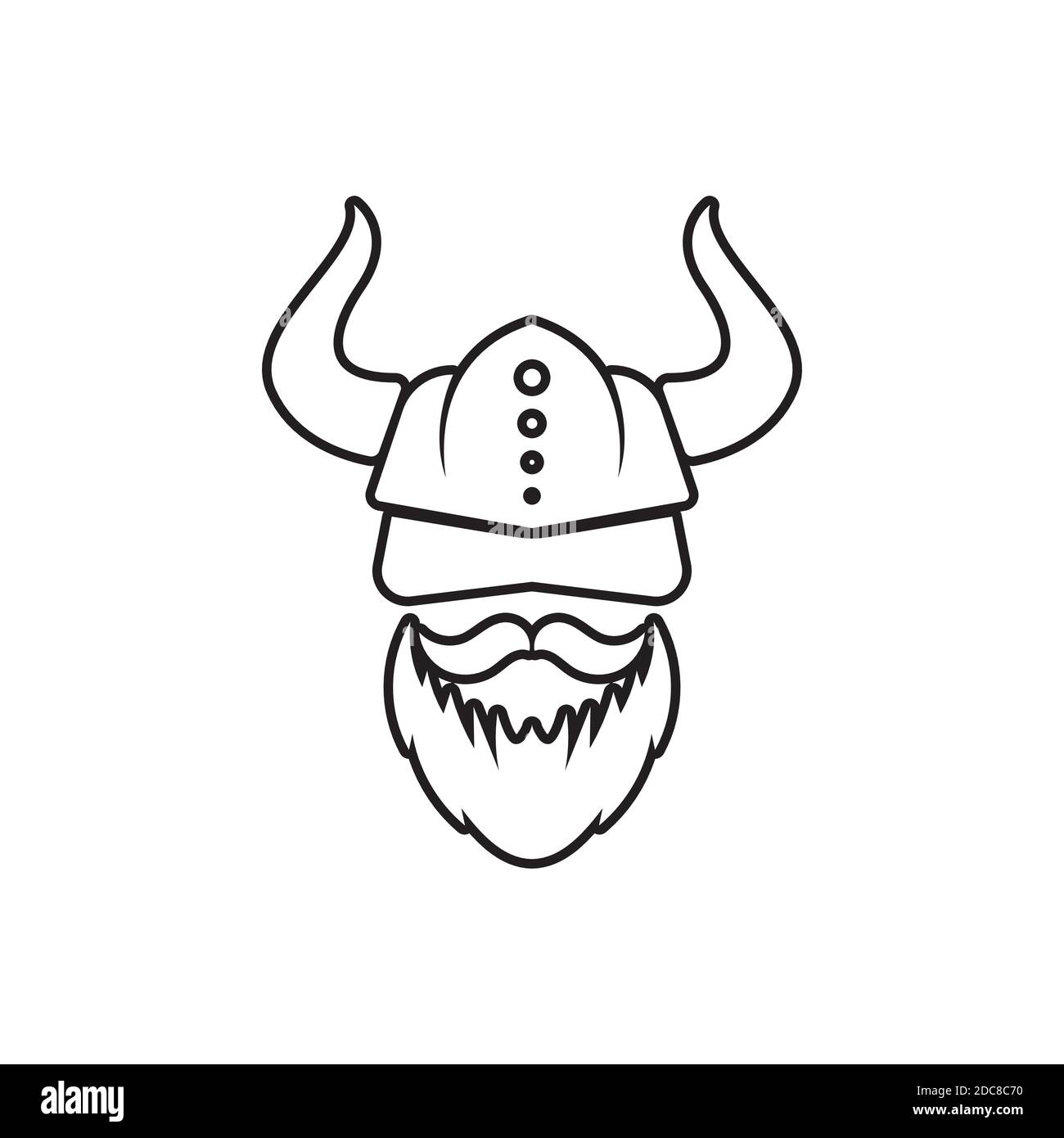 viking head logo and symbol vector Stock Vector Image & Art - Alamy