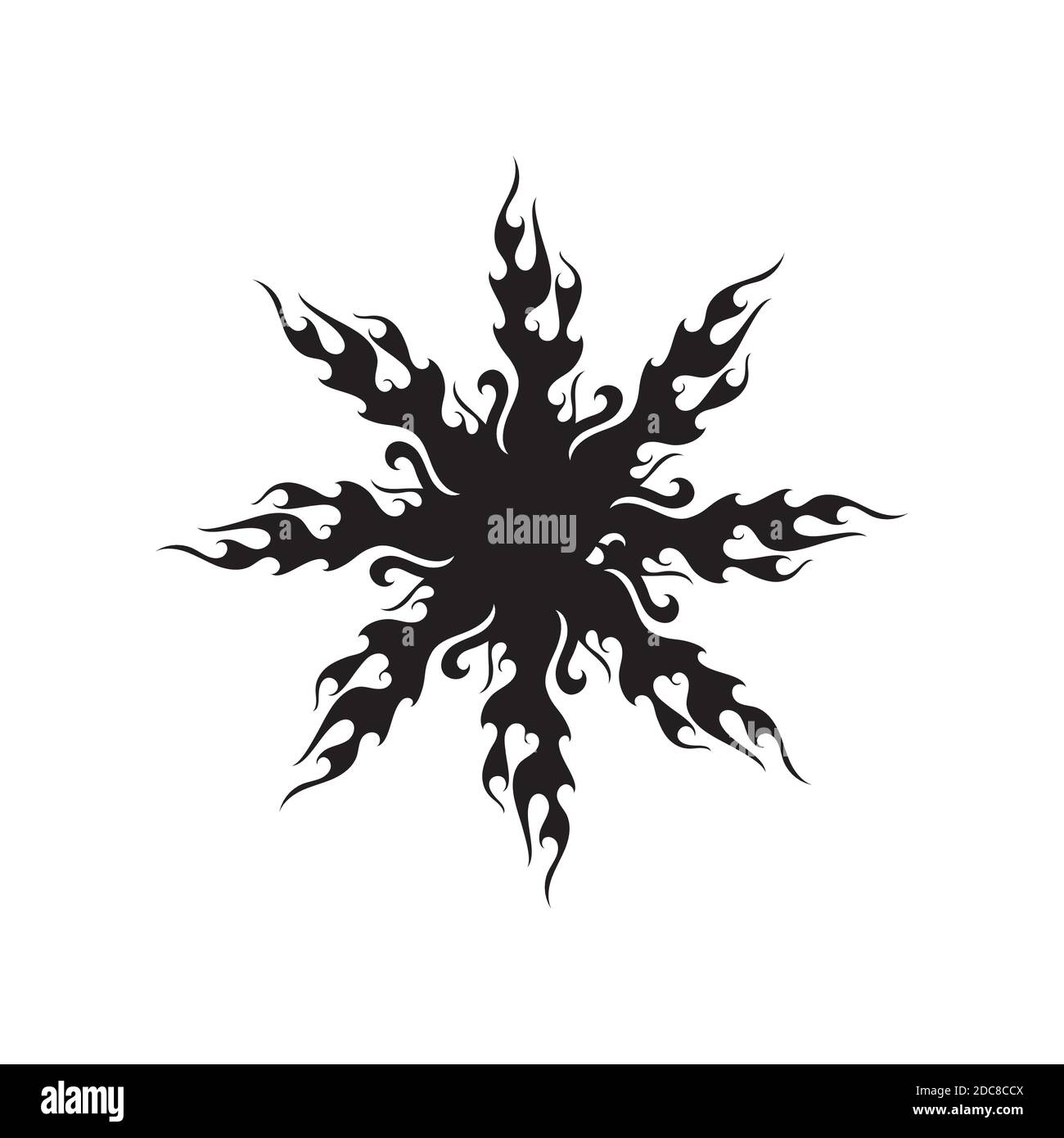 tribal flame vector symbol image Stock Vector Image & Art - Alamy