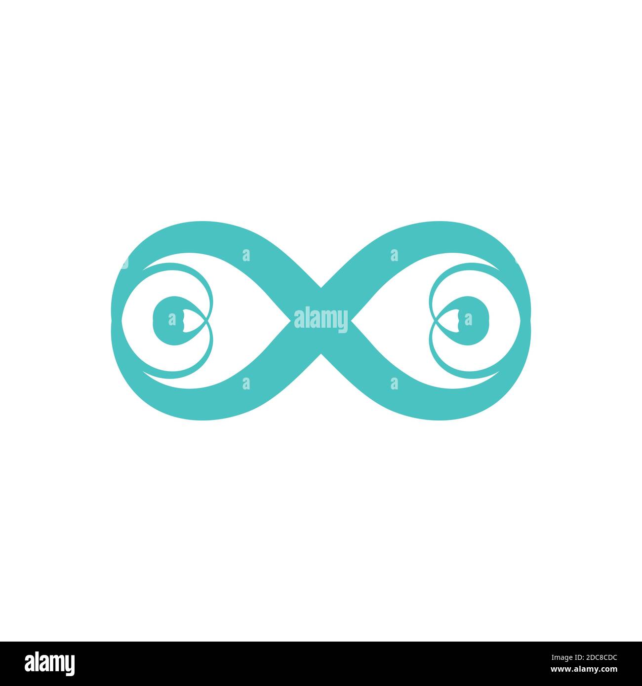 Infinity rainbow Vector icon illustration Logo template design Stock ...