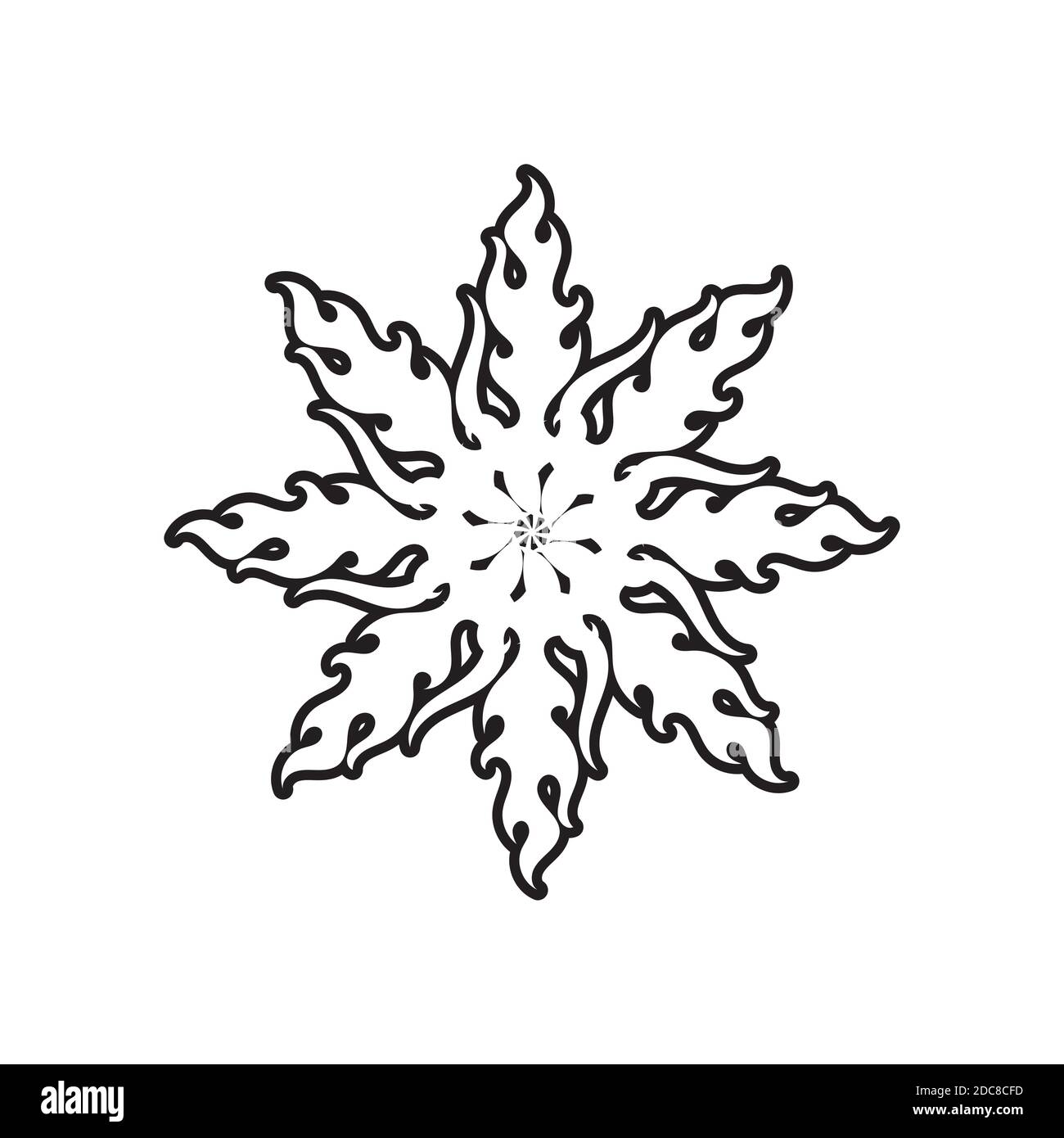 tribal flame vector symbol image Stock Vector Image & Art - Alamy