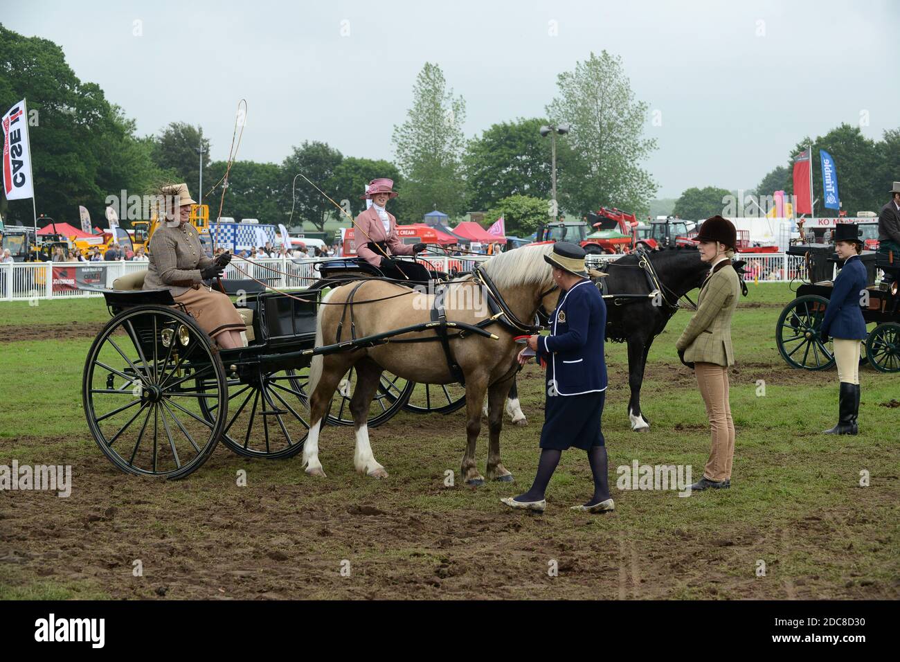 Judging the horse and carriage driving classes at Staffordshire County ...