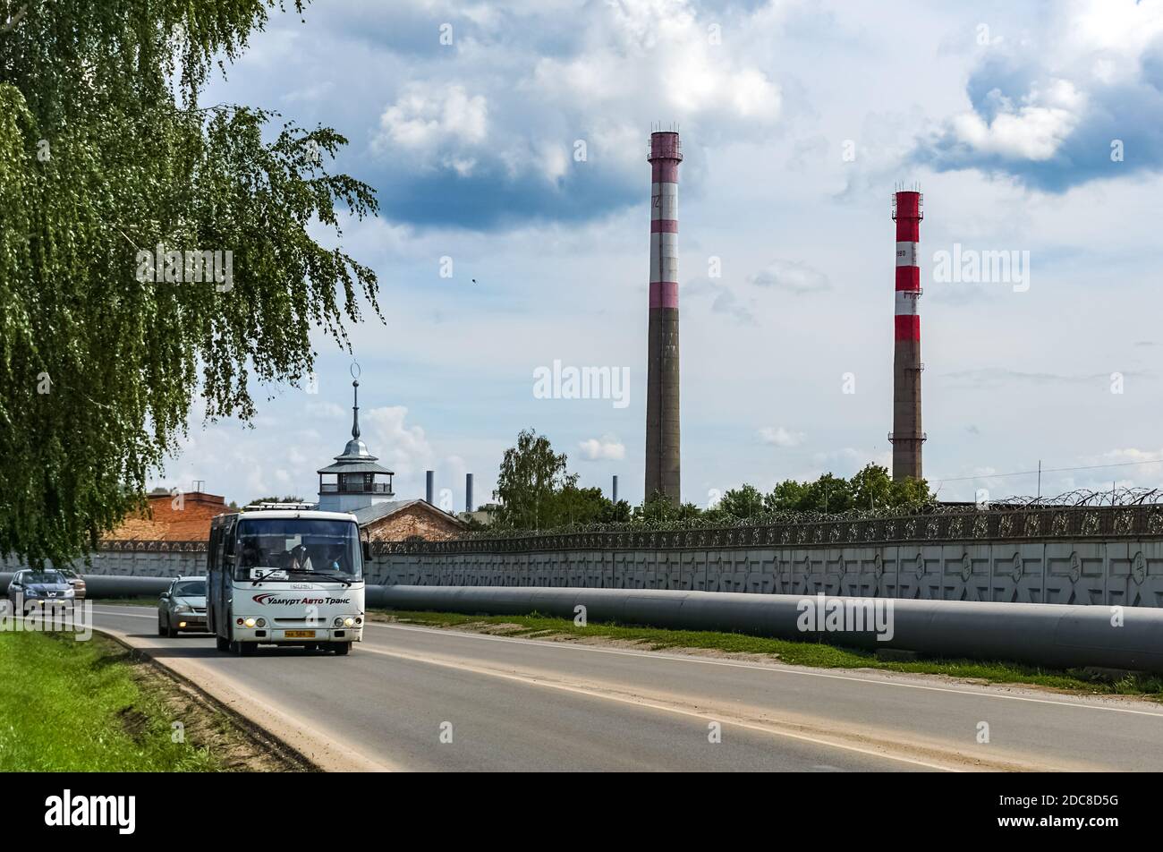 Votkinsk city panorama in Udmurt Republic, Russia Stock Photo - Alamy