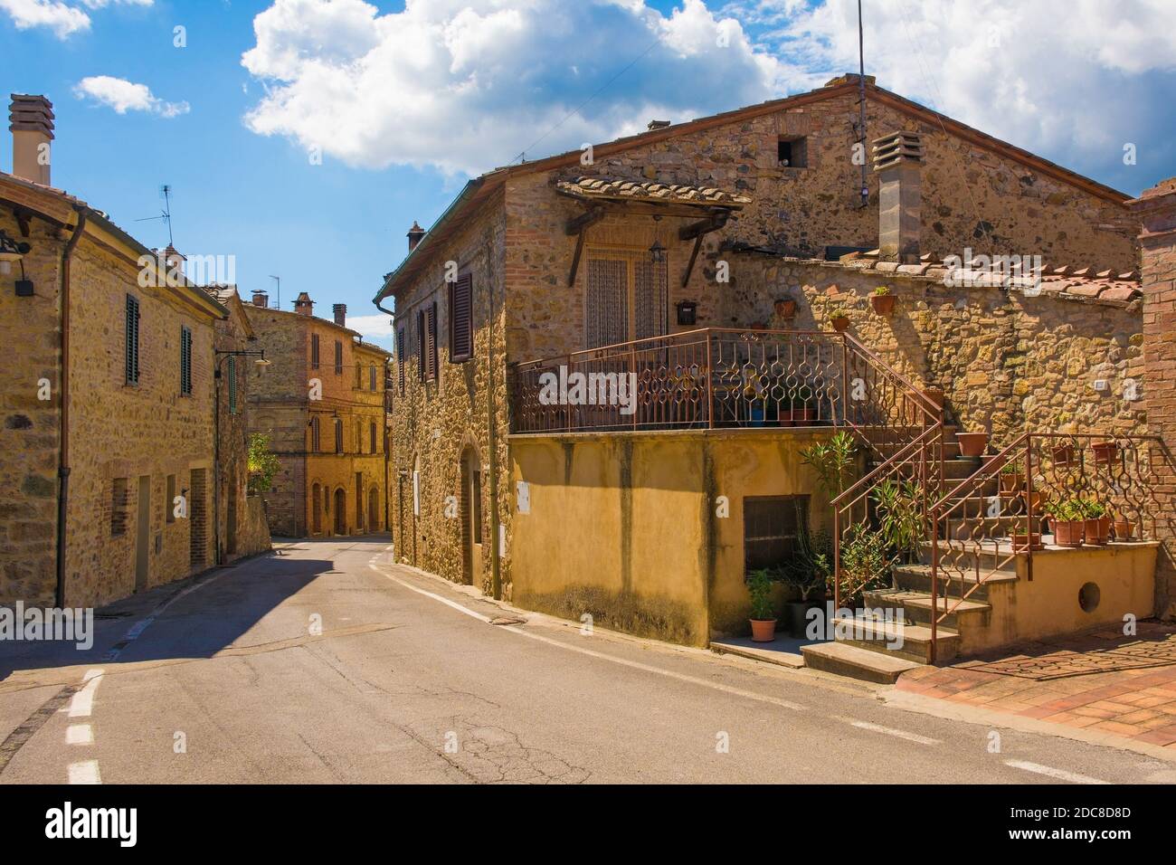 Residential buildings in the historic medieval village of Vescovado di ...