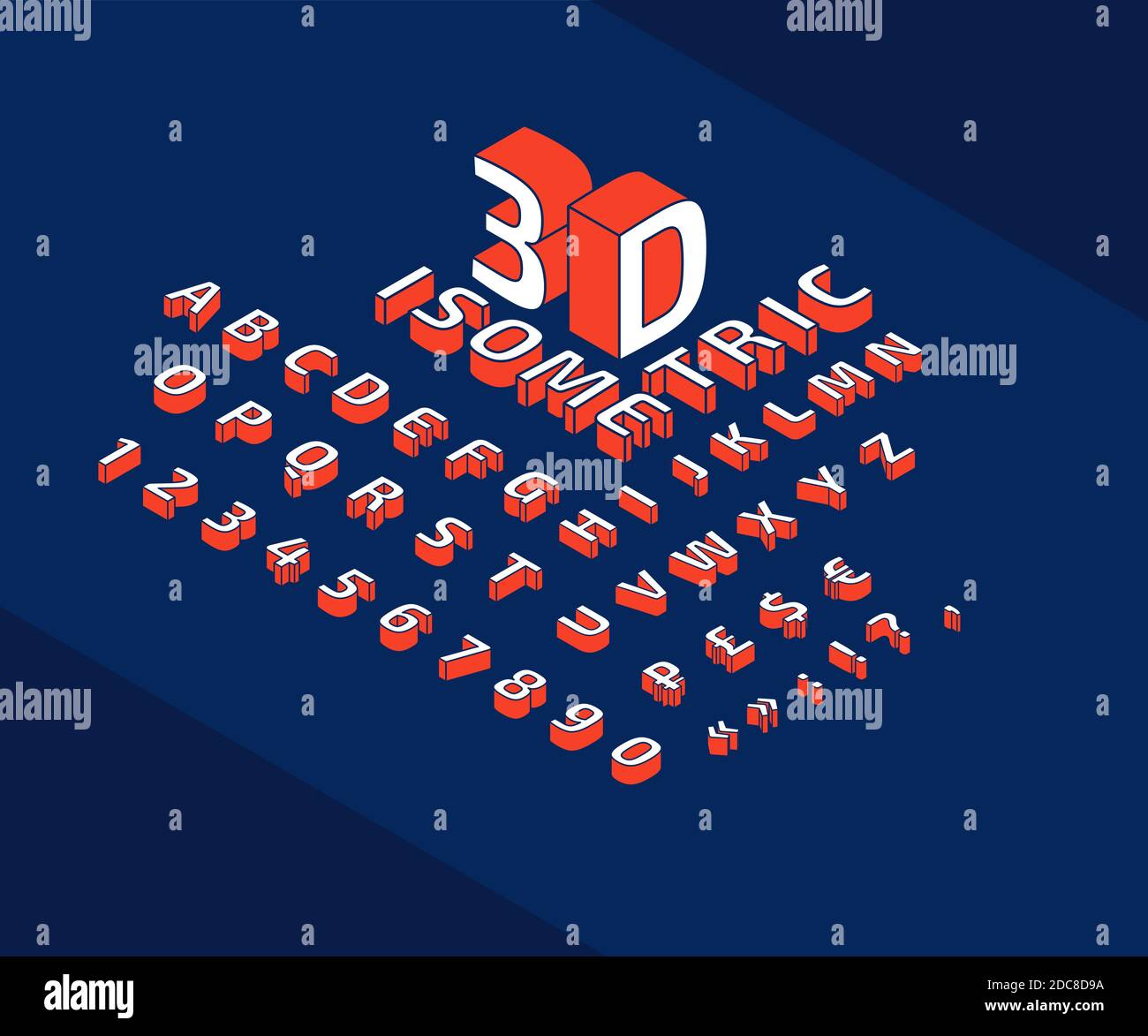 3d type font Stock Vector Images - Alamy