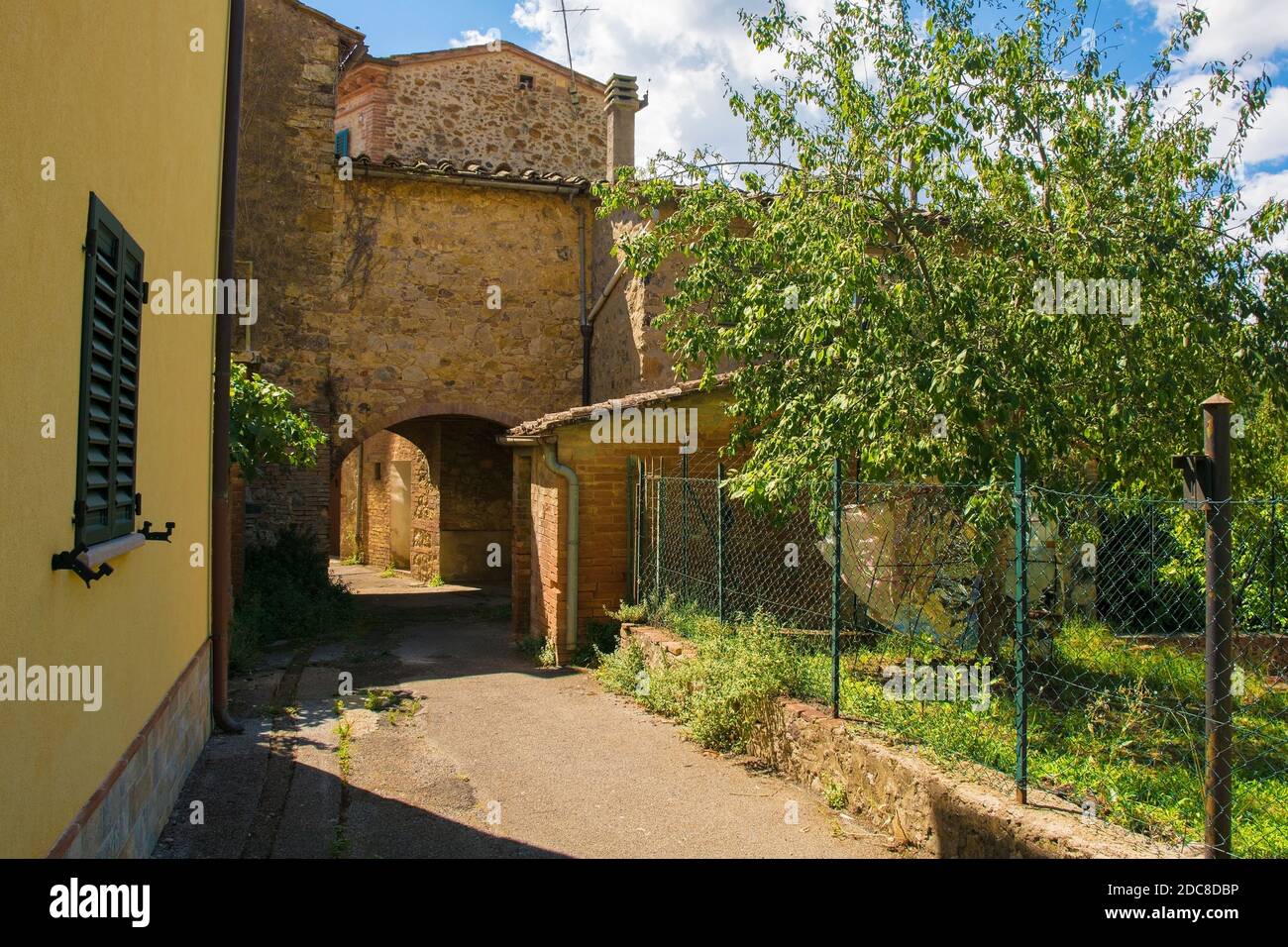 Residential buildings in the historic medieval village of Vescovado di ...