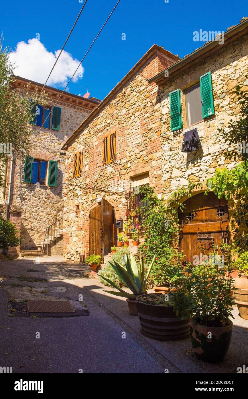 Residential buildings in the historic medieval village of Vescovado di ...