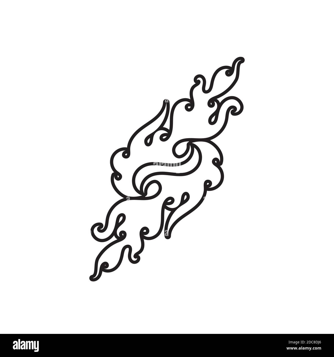 tribal flame vector symbol image Stock Vector Image & Art - Alamy