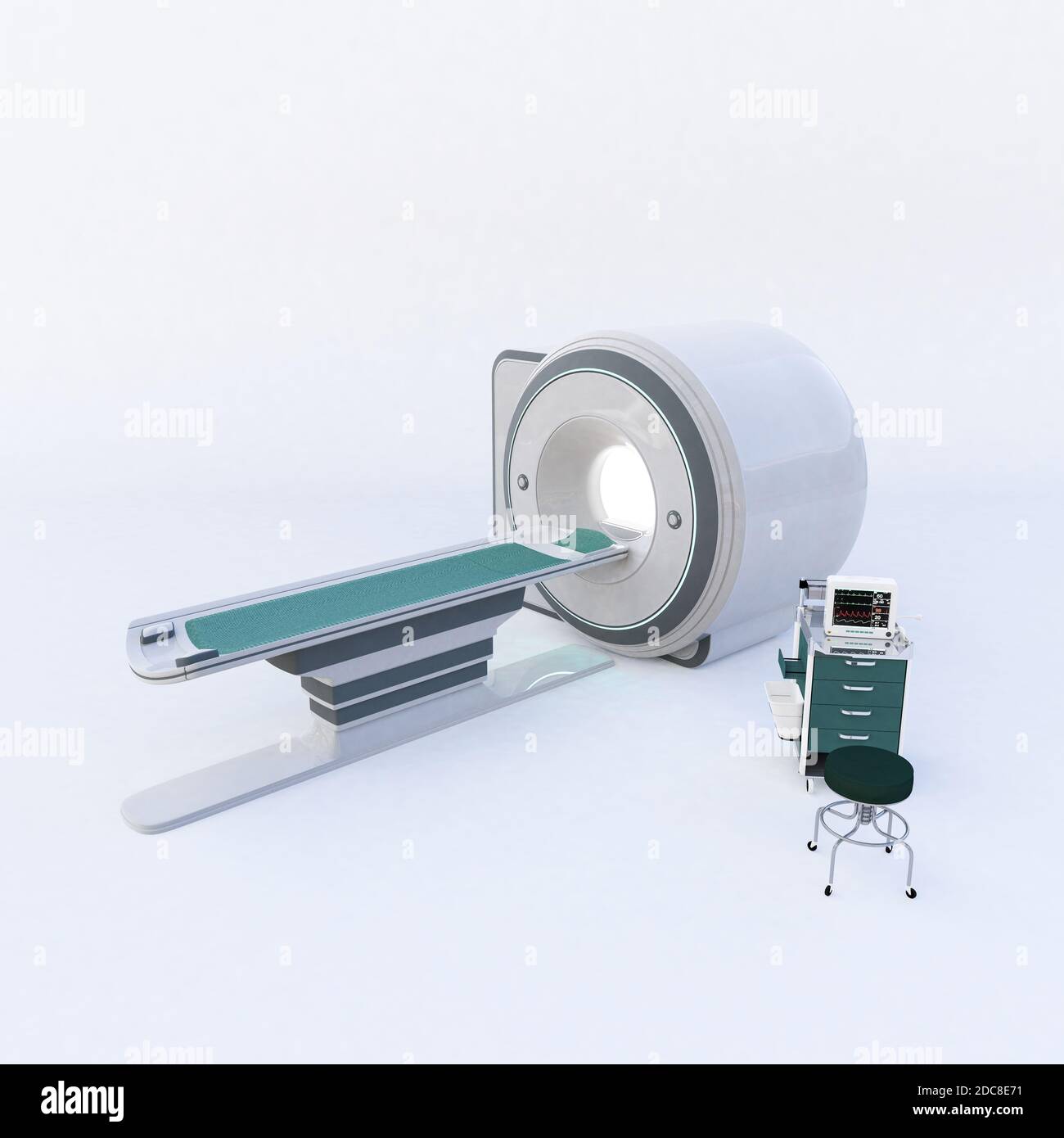 mri isolated on white background 3d illustration Stock Photo - Alamy