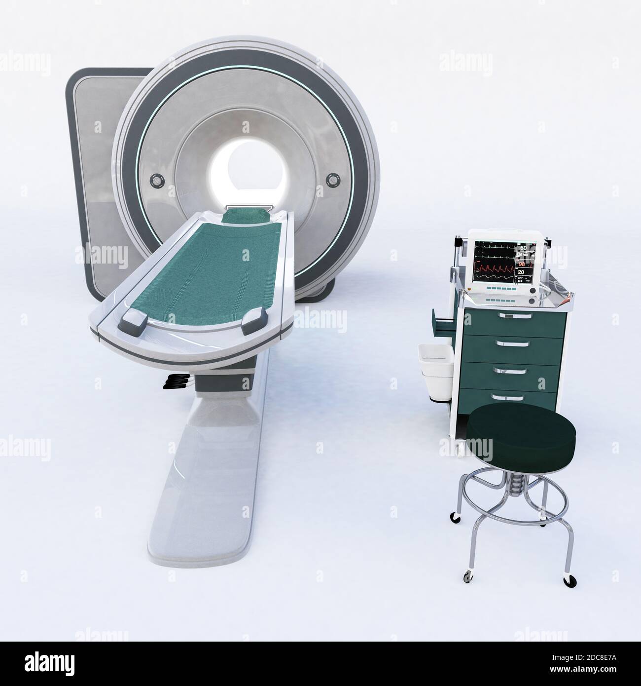 mri isolated on white background 3d illustration Stock Photo - Alamy