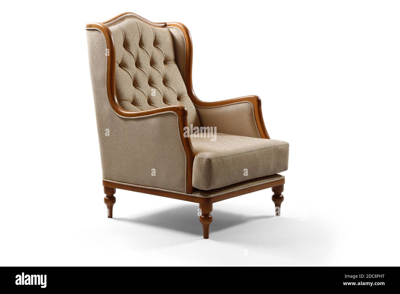 Single sofa modern comfort on white background . corner view Stock ...