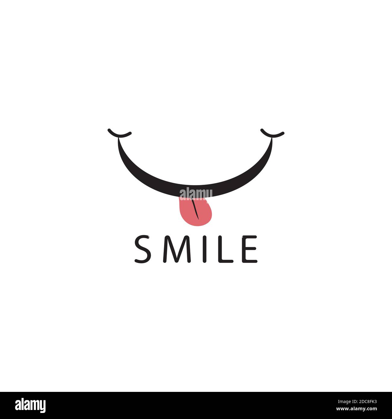 Smile logo in yellow background vector Stock Vector Image & Art - Alamy
