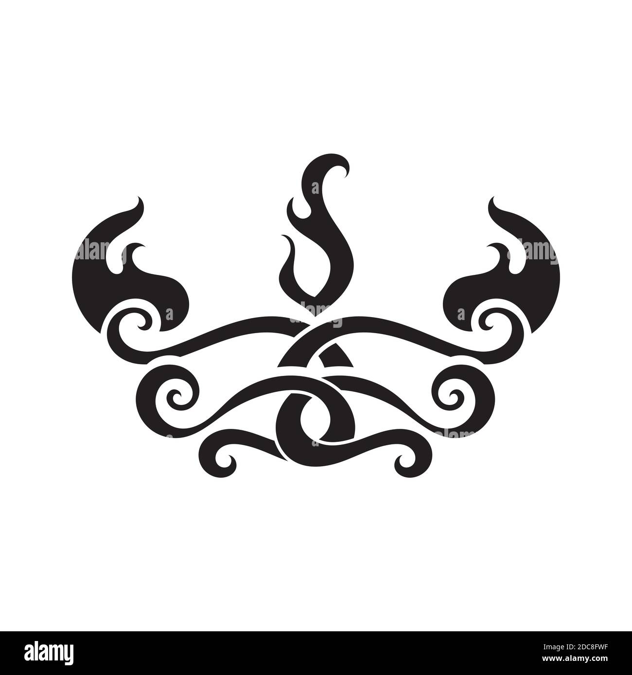 tribal flame vector symbol image Stock Vector Image & Art - Alamy