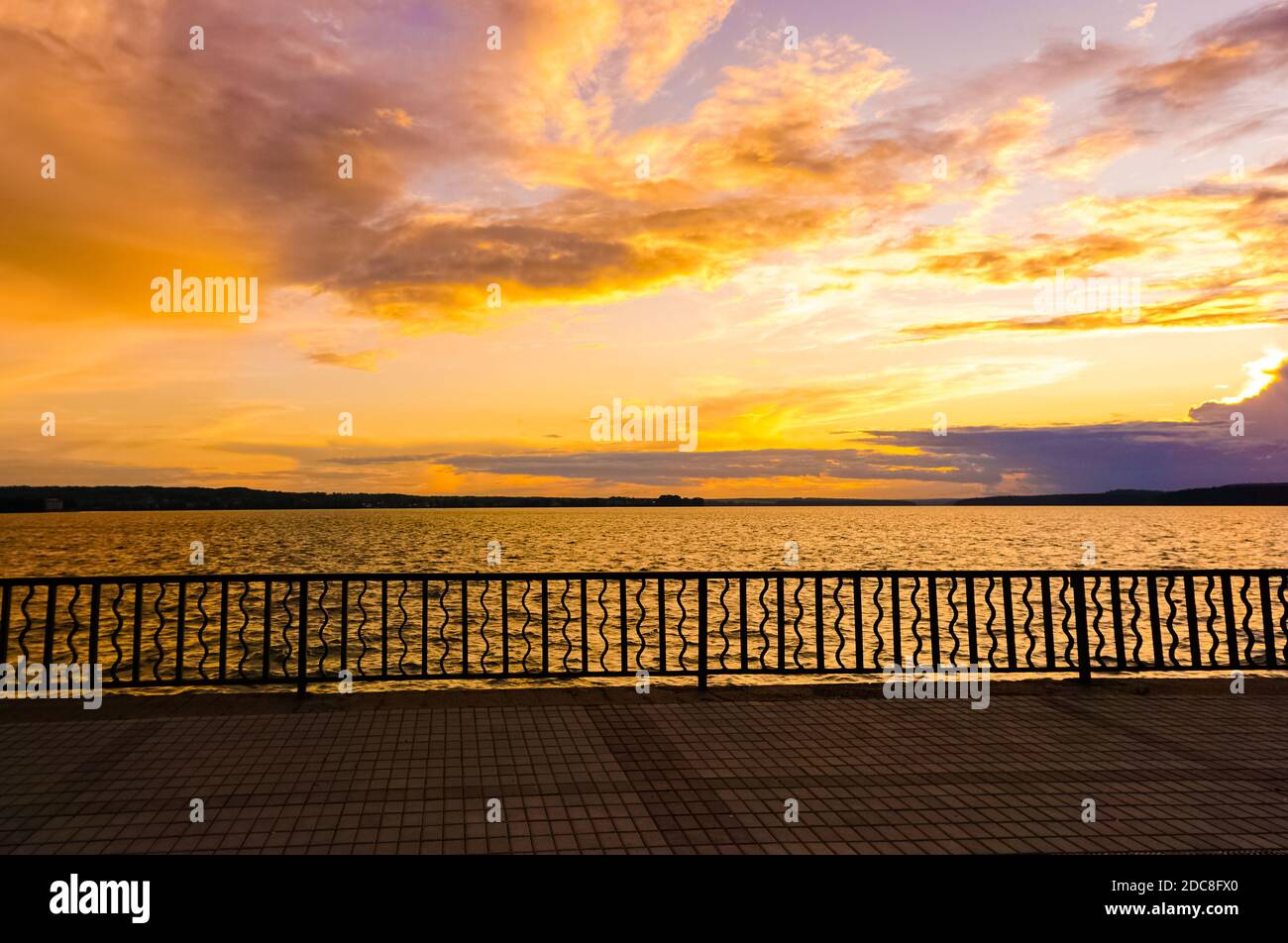 Votkinsk city panorama in Udmurt Republic, Russia Stock Photo - Alamy