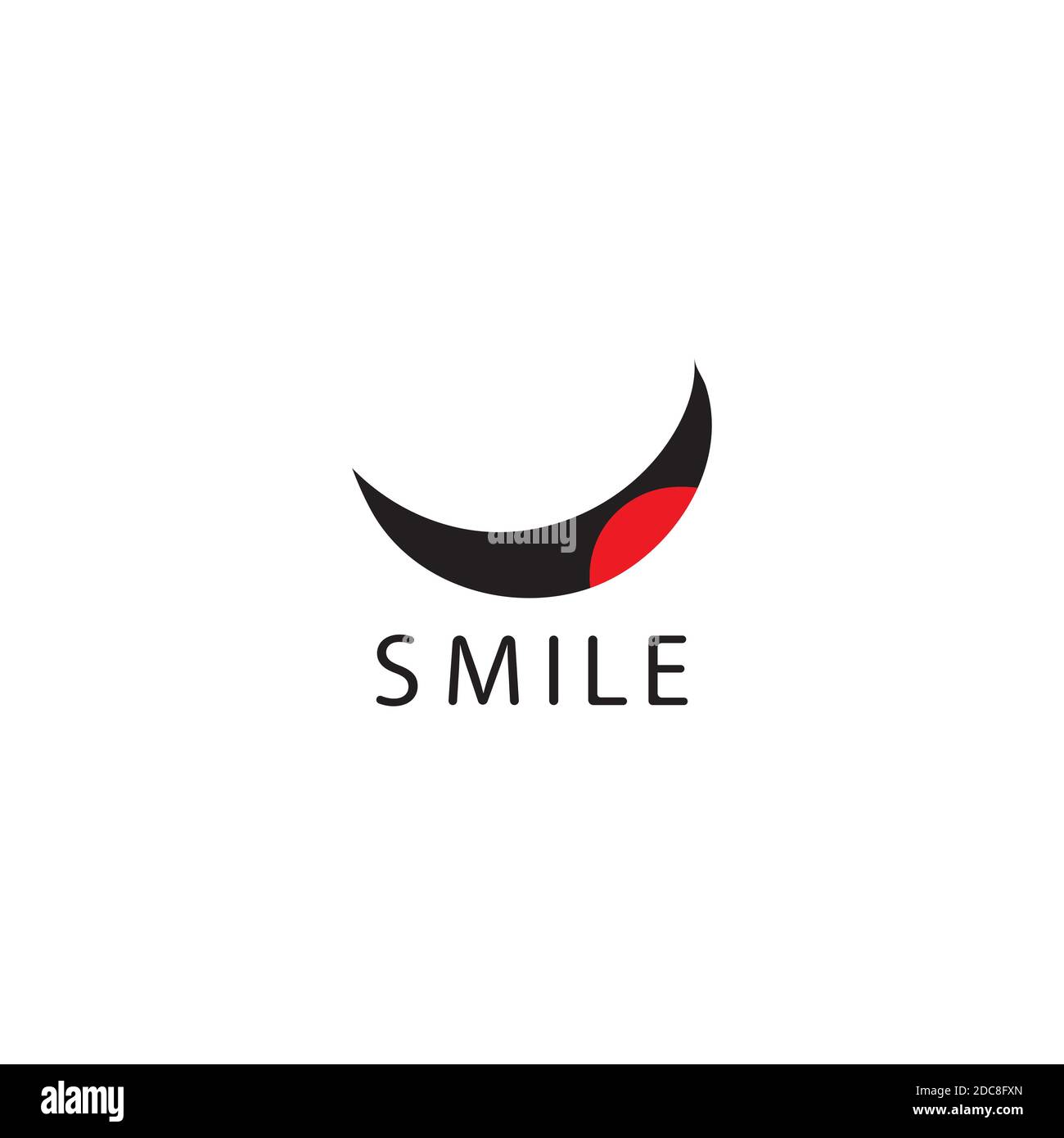Smile logo in yellow background vector Stock Vector Image & Art - Alamy