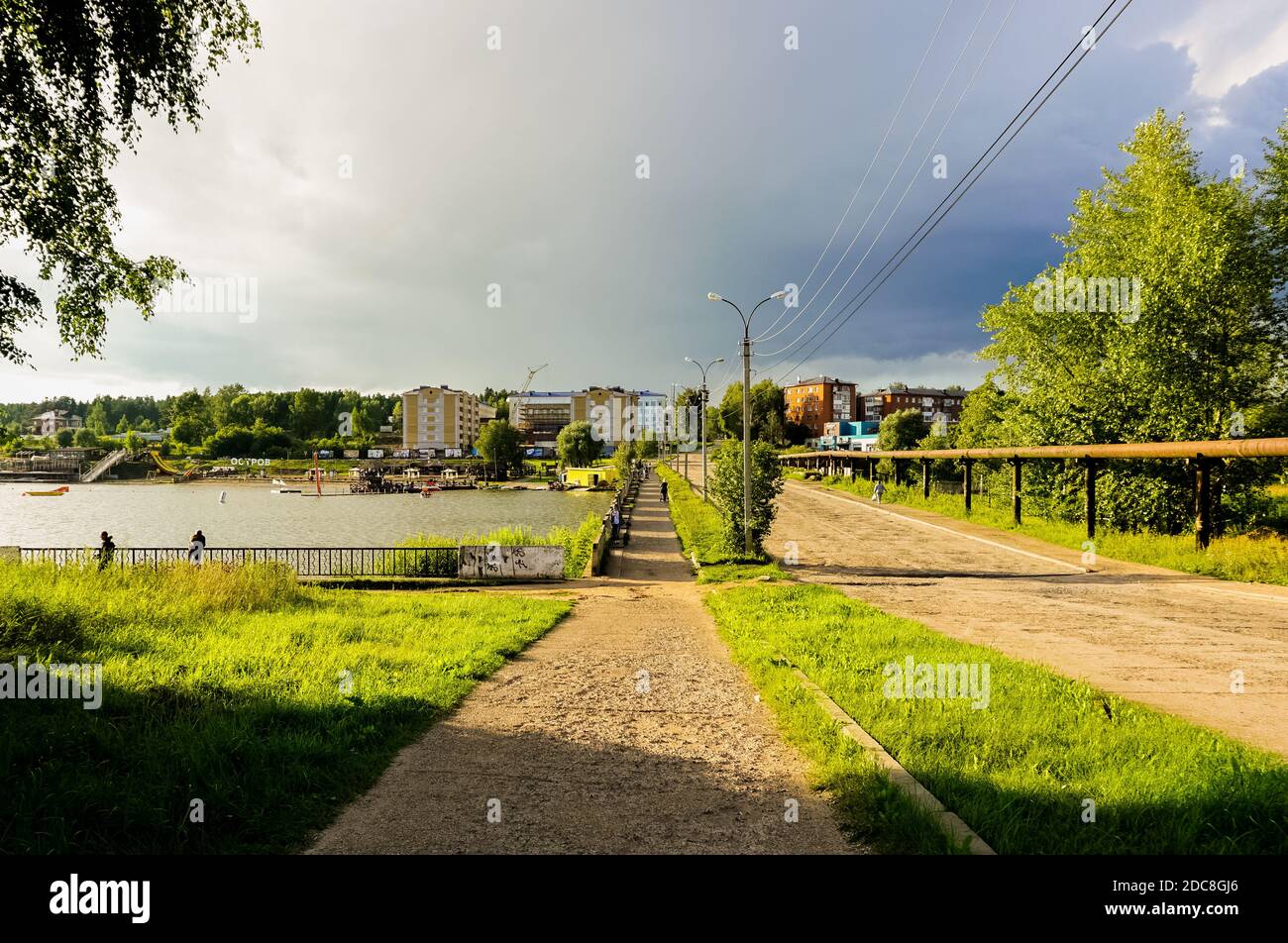 Votkinsk city panorama in Udmurt Republic, Russia Stock Photo - Alamy