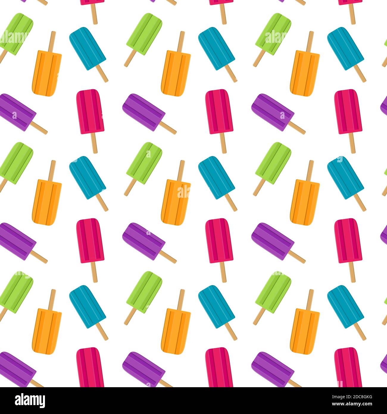 Abstract Summer Seamless Pattern Background with Ice Cream ...