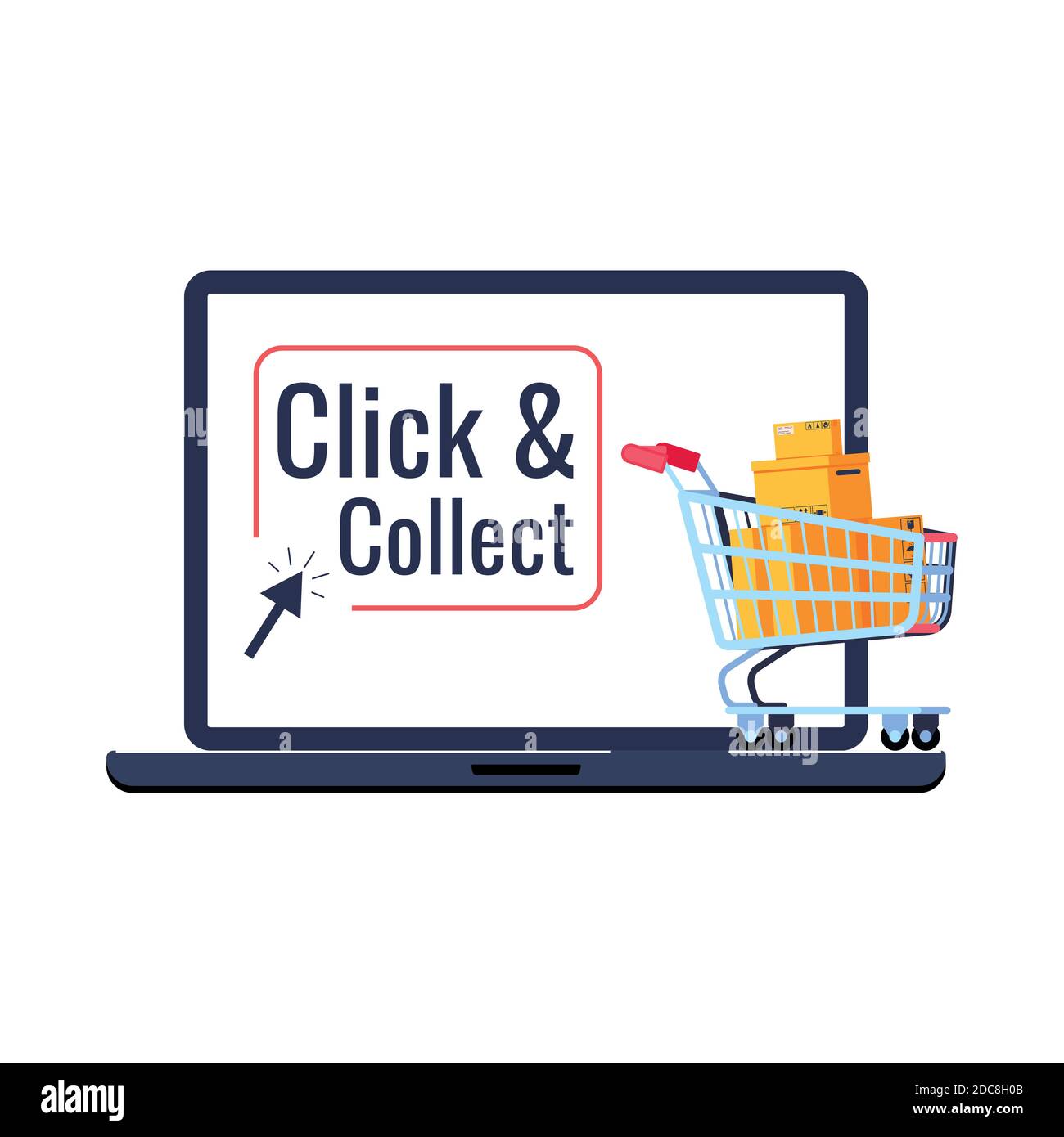 Click and collect screen hi-res stock photography and images - Alamy