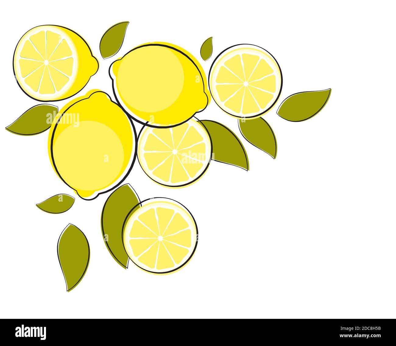 Abstract Lemon Natural Background Illustration Stock Photo - Alamy
