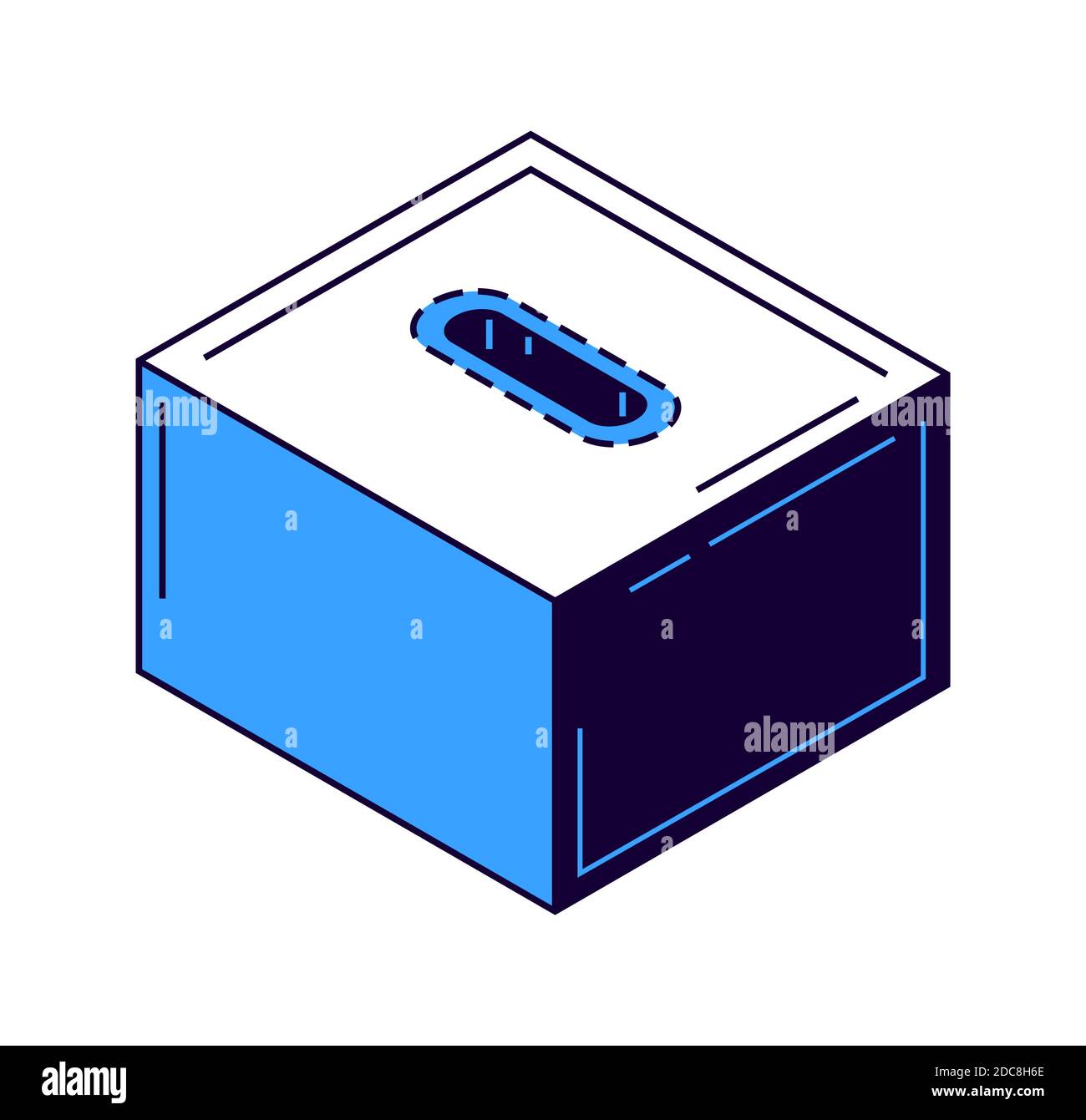 Moneybox icon isometric vector illustration Stock Vector Image & Art ...