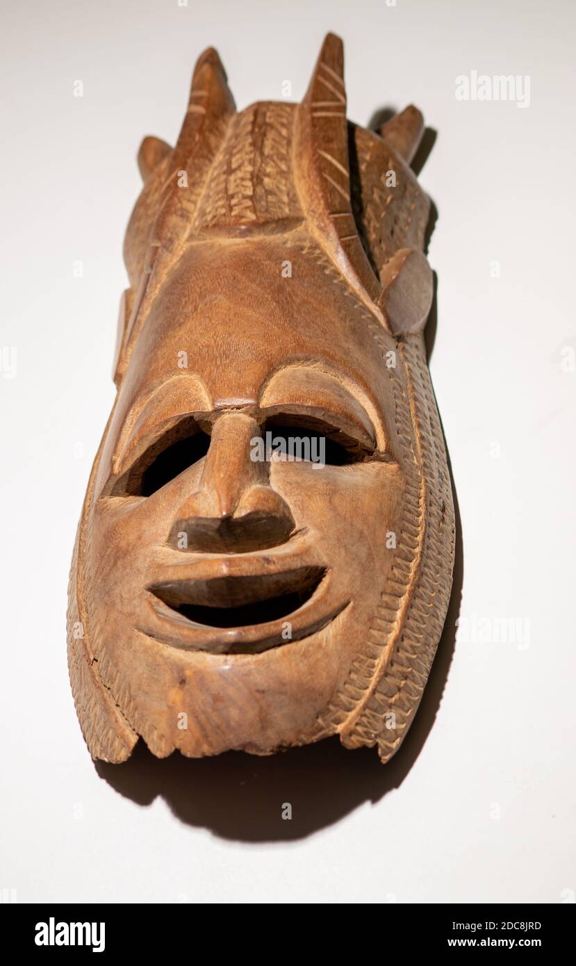 African wooden masks hi-res stock photography and images - Alamy