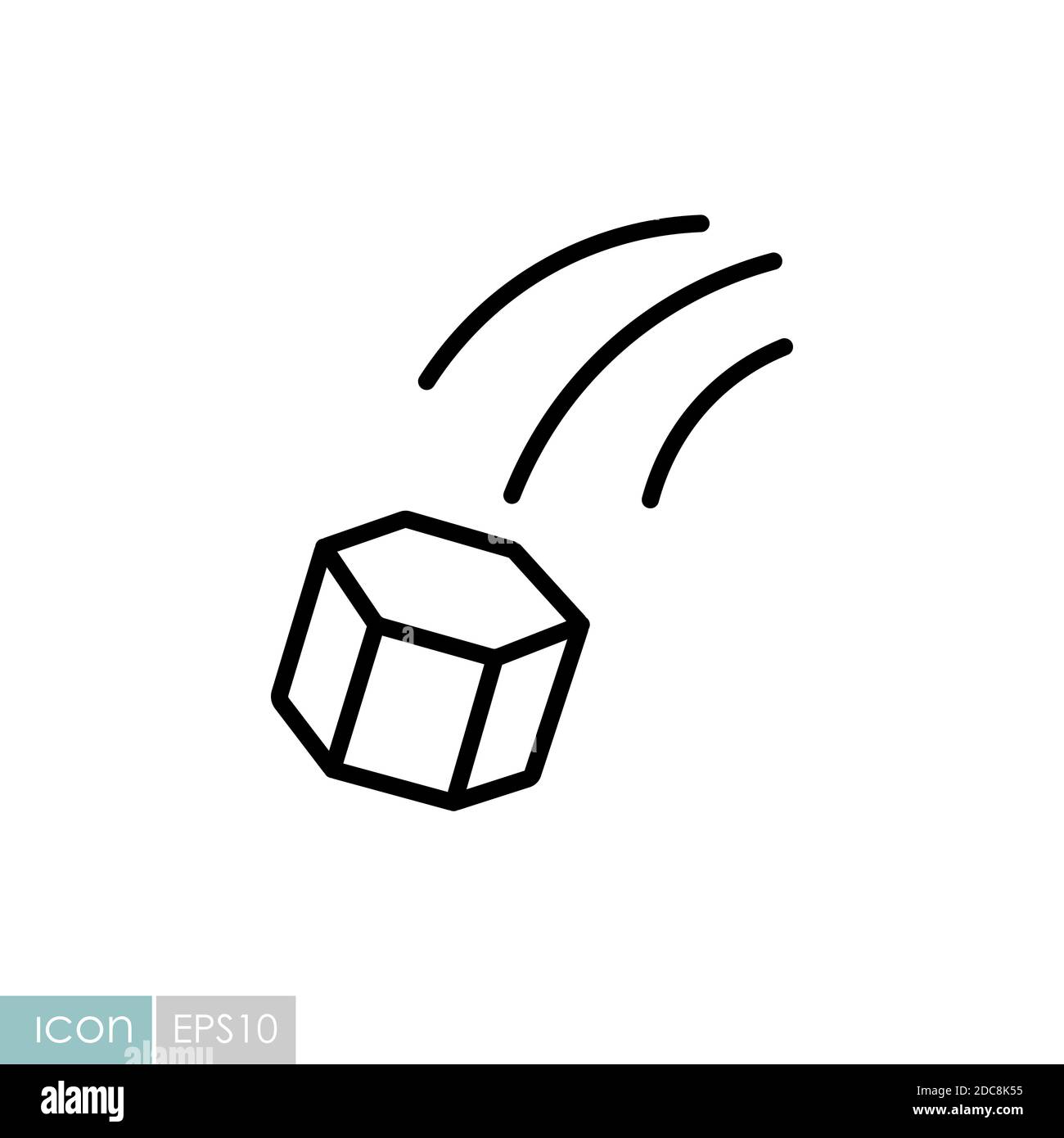 Thrown stone or paving stones or paving slabs vector icon ...