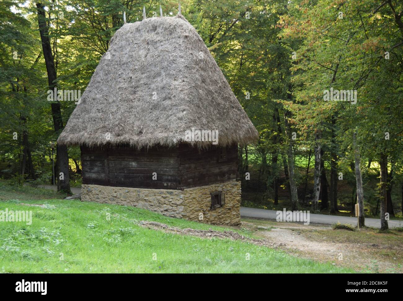 Sibiu, Romania - September 20, 2020. Old wooden rustic idyllic houses ...