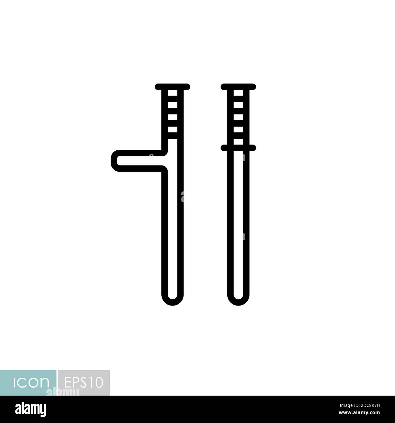 Police baton vector icon. Demonstration, protest, strike, revolution ...