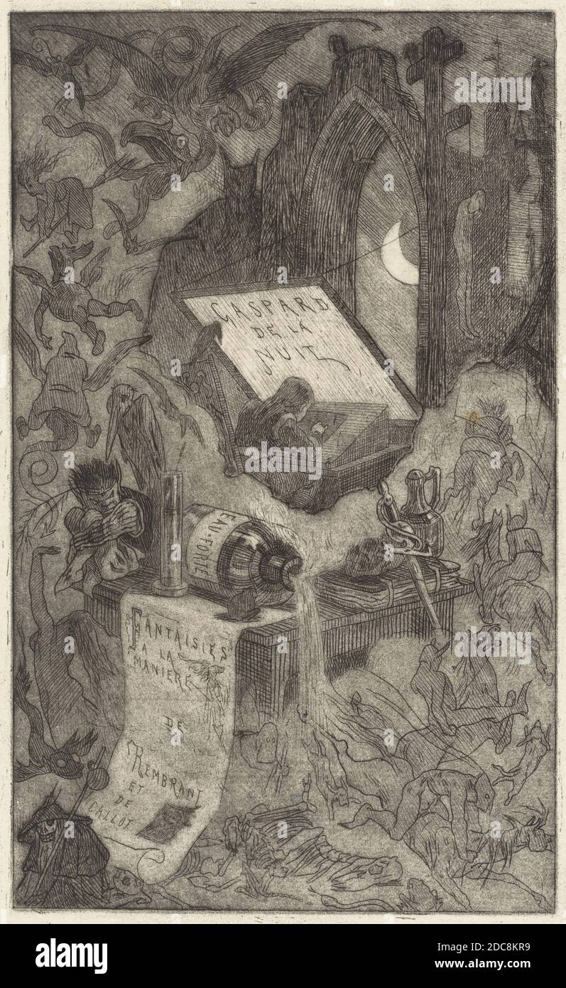 Félicien Rops, (artist), Belgian, 1833 - 1898, Gaspard de la Nuit, 1868 ...