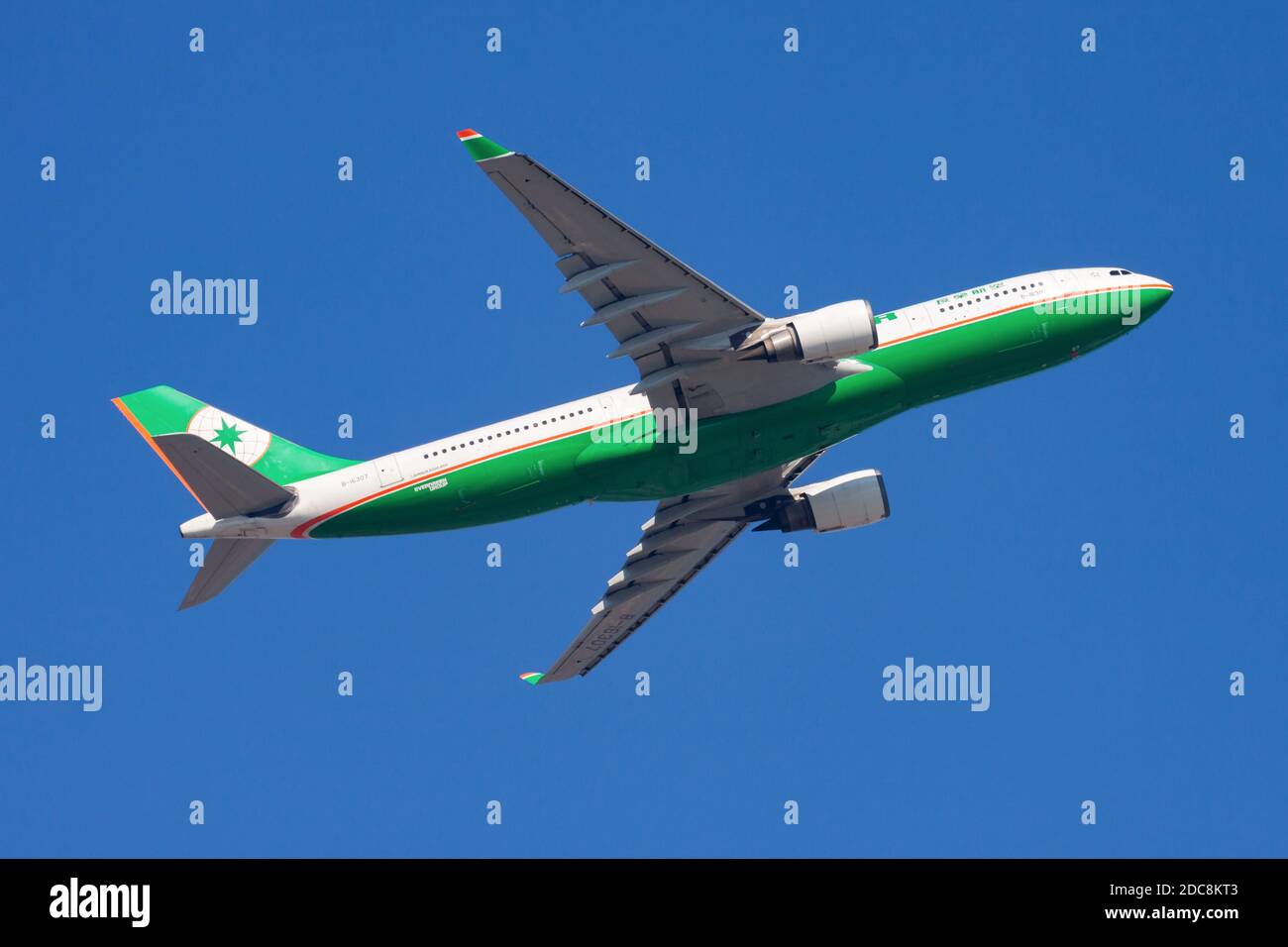 Hong Kong / China - December 1, 2013: EVA Air Airbus A330-200 B-16307 ...