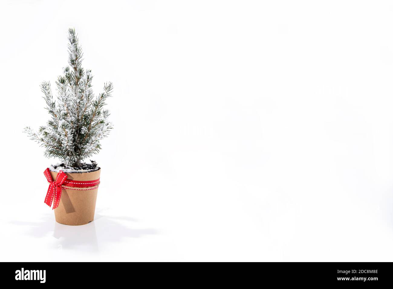 Christmas tree decoration. Merry Christmas horizontal banner. Small ...