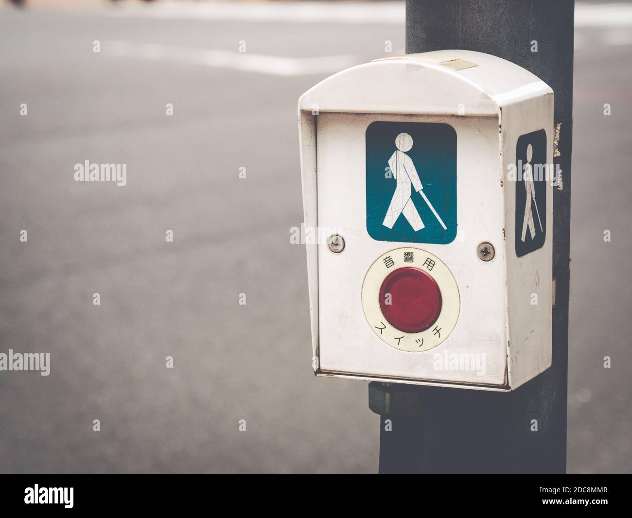 A closeup shot of a blind person's traffic signal indicator Stock Photo ...