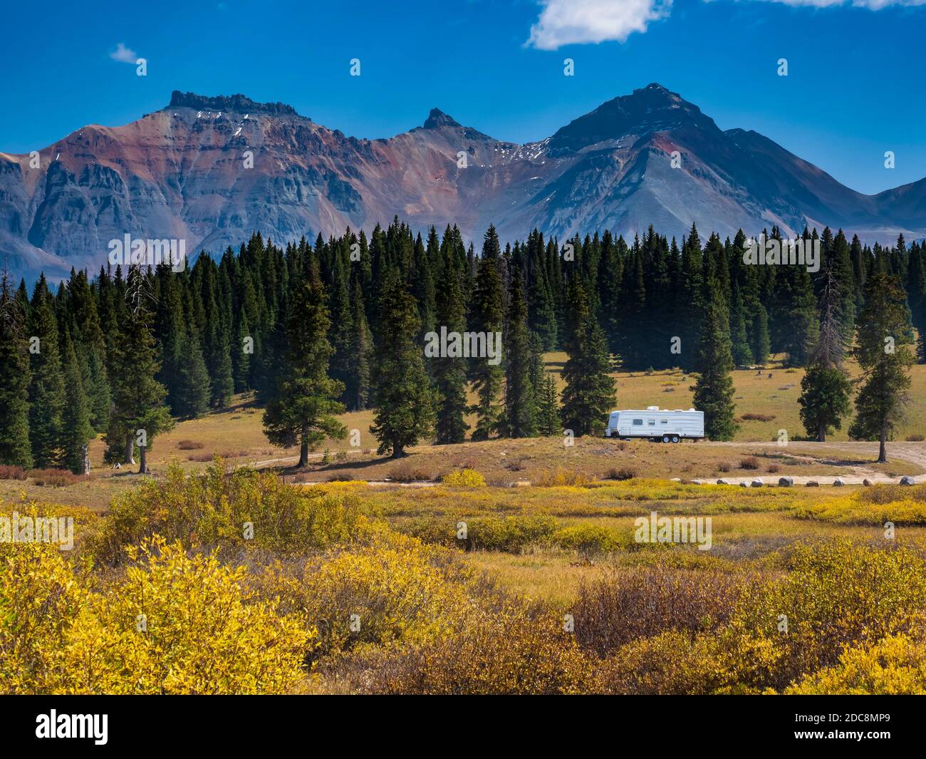 Dispersed camping at Lizard Head Pass, Colorado Highway 145, Colorado ...
