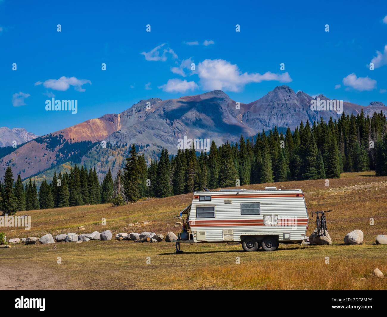 Dispersed camping at Lizard Head Pass, Colorado Highway 145, Colorado ...