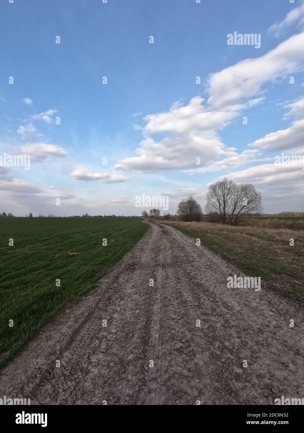 Dirt road in landscape in spring hi-res stock photography and images ...