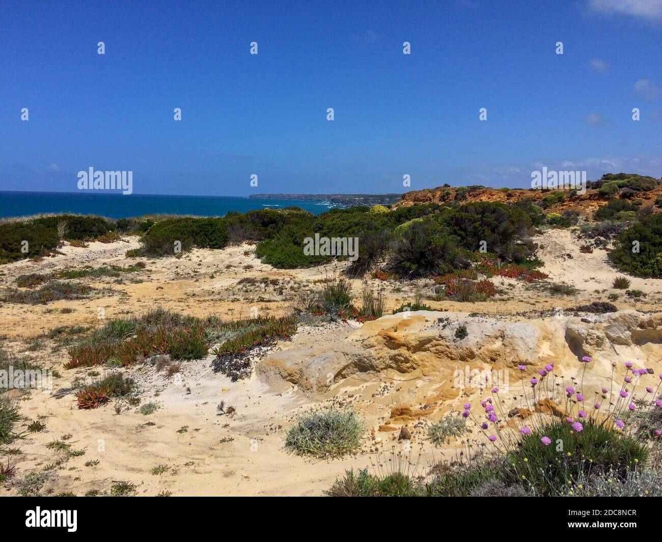 desolate area by the sea, sea cliffs, steep cliffs, hot sunny day ...
