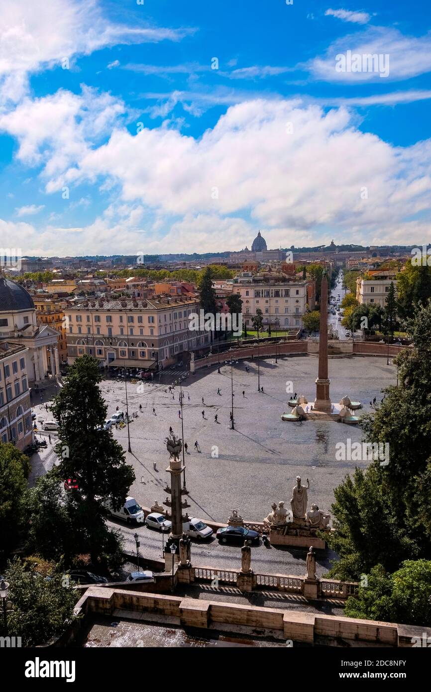 Terrazza del Pincio - Aerial View of Piazza del Popolo and Egyptian ...